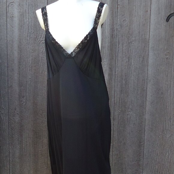 Cabernet | Intimates & Sleepwear | Vintage Black Cabernet Nylon Full ...